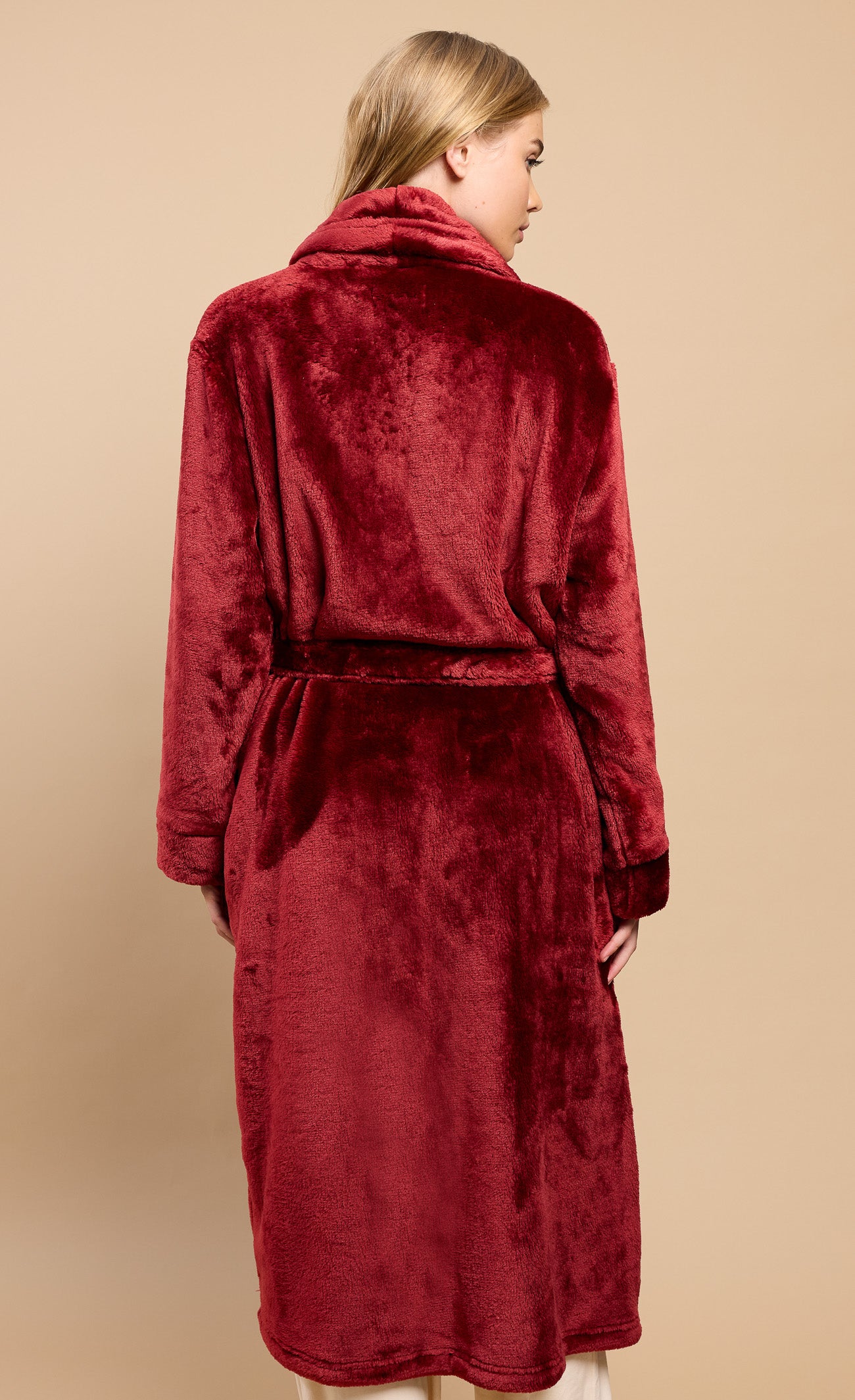 Burgundy Dressing Gown by Vicky Pattison
